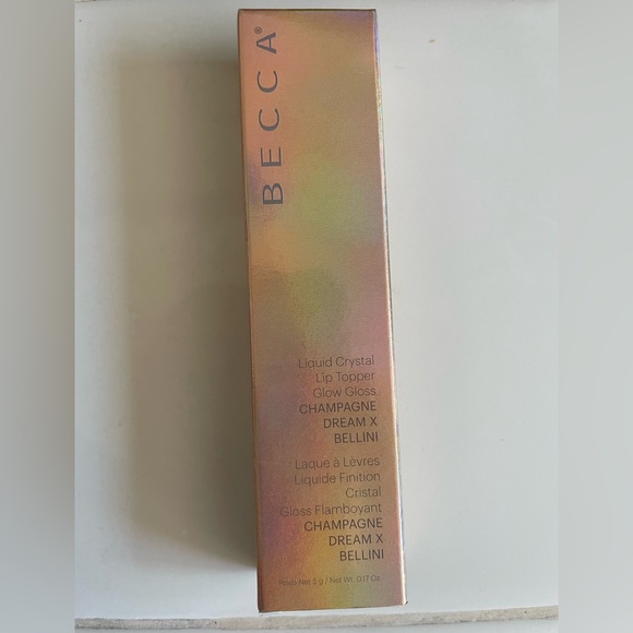 BECCA | Makeup | Becca Liquid Crystal Lip Topper Glow Gloss In Champagne Dream X Bellini | Poshmark